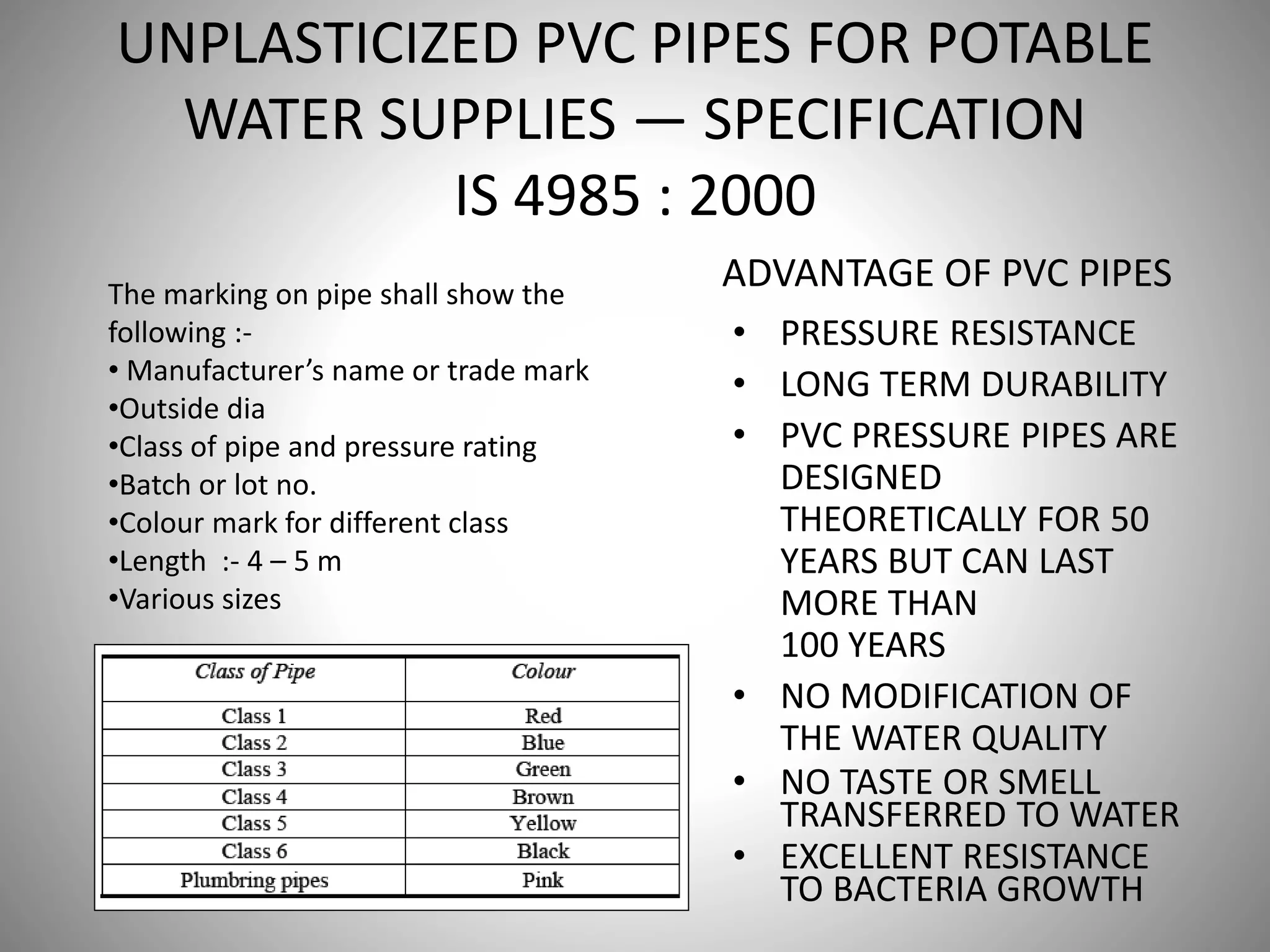Pvc material for construction | PPTX