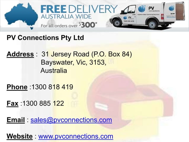 Pv connections dc-isolators | PPTX