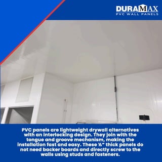 PVC Panels: A Smarter, Lightweight Drywall Alternative | PDF