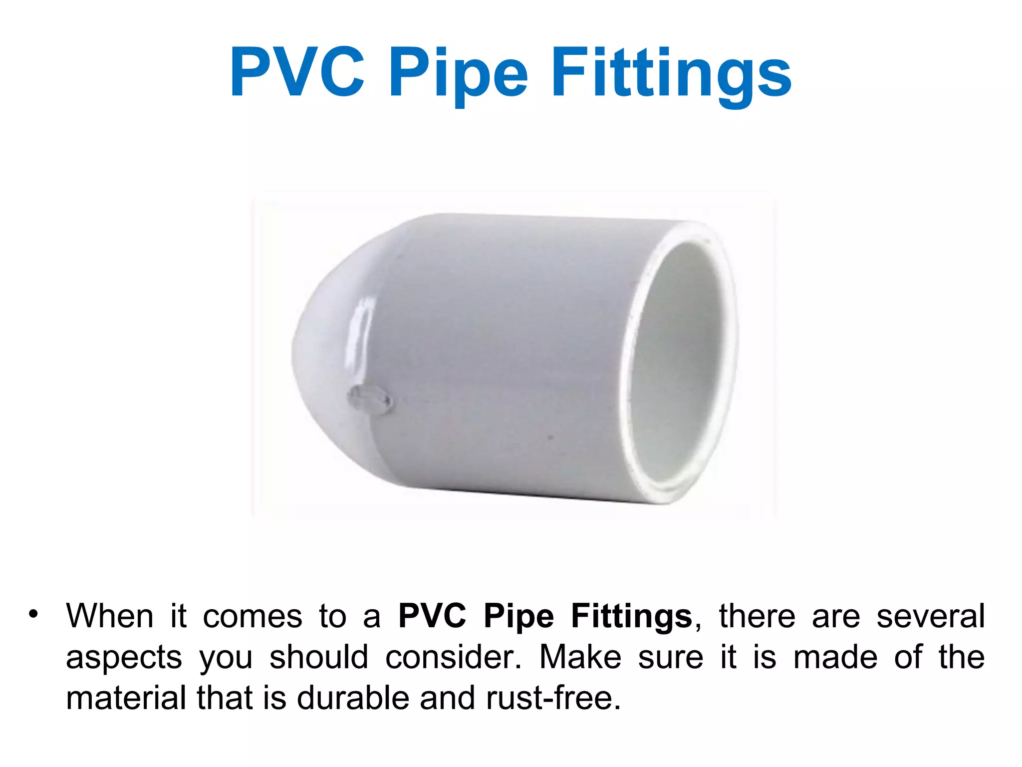 Pvc pipe fittings | PPT