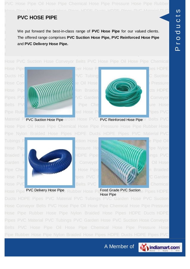 Shree Ganesh Polymers, New Delhi, Hose Pipes, PVC Material & Conveyor ...