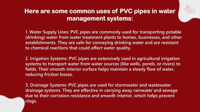 PVC Pipe Use in Water Management System.pptx