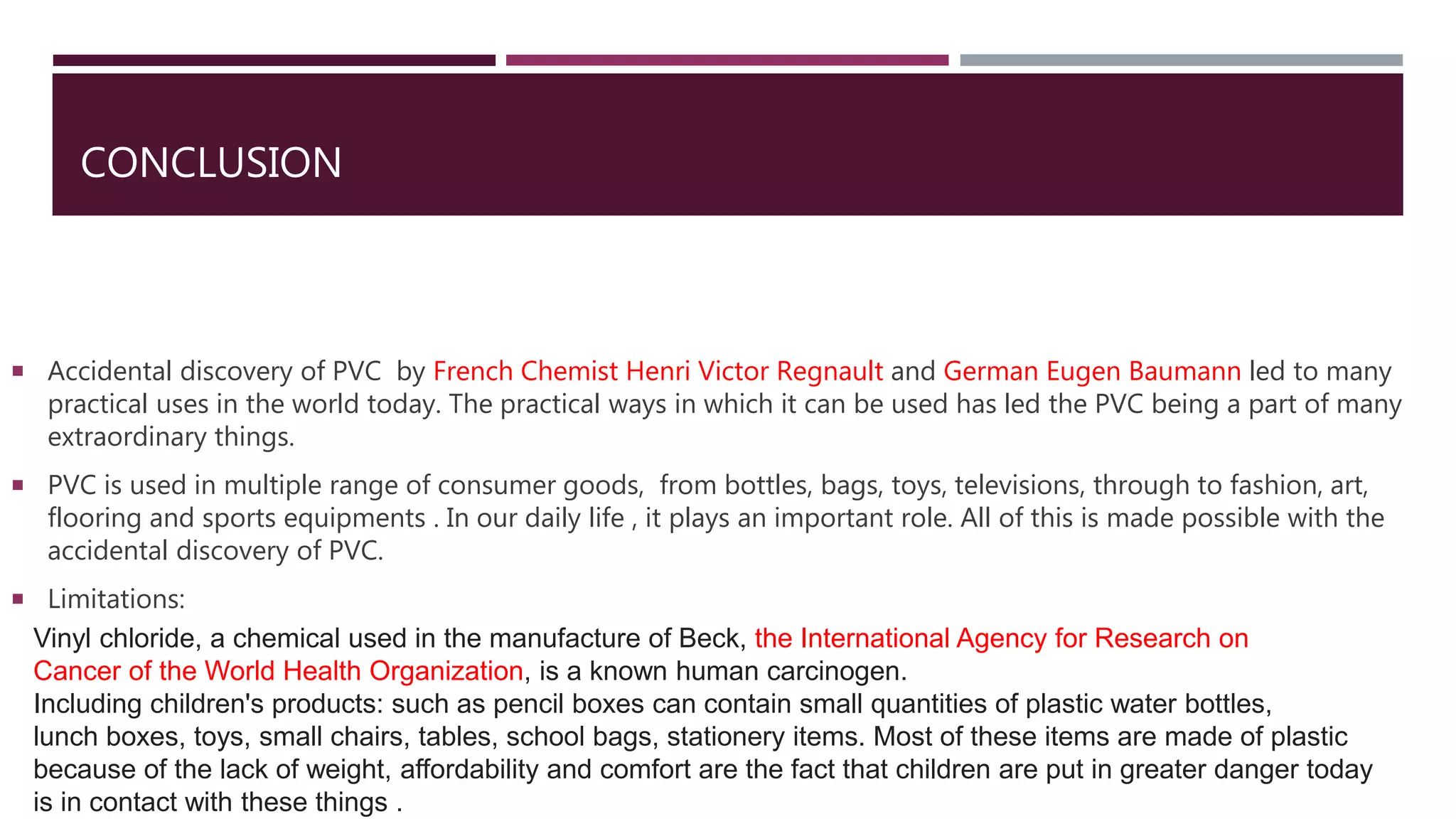 Pvc(poly vinyle chloride) | PPTX