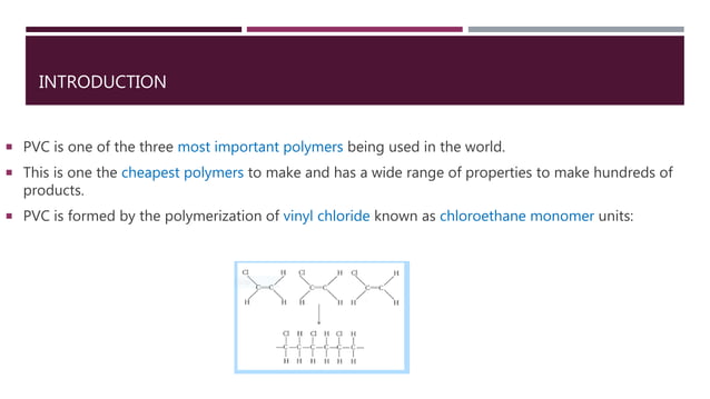 Pvc(poly vinyle chloride) | PPTX | Chemistry | Science
