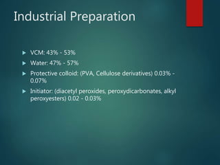 Pvc preparation and applications | PPTX
