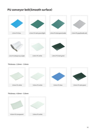 PVC and PU conveyor belt catalog | PDF