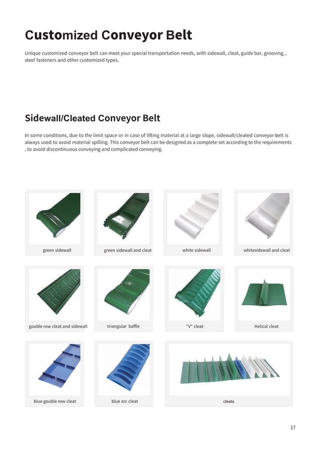 PVC and PU conveyor belt catalog | PDF
