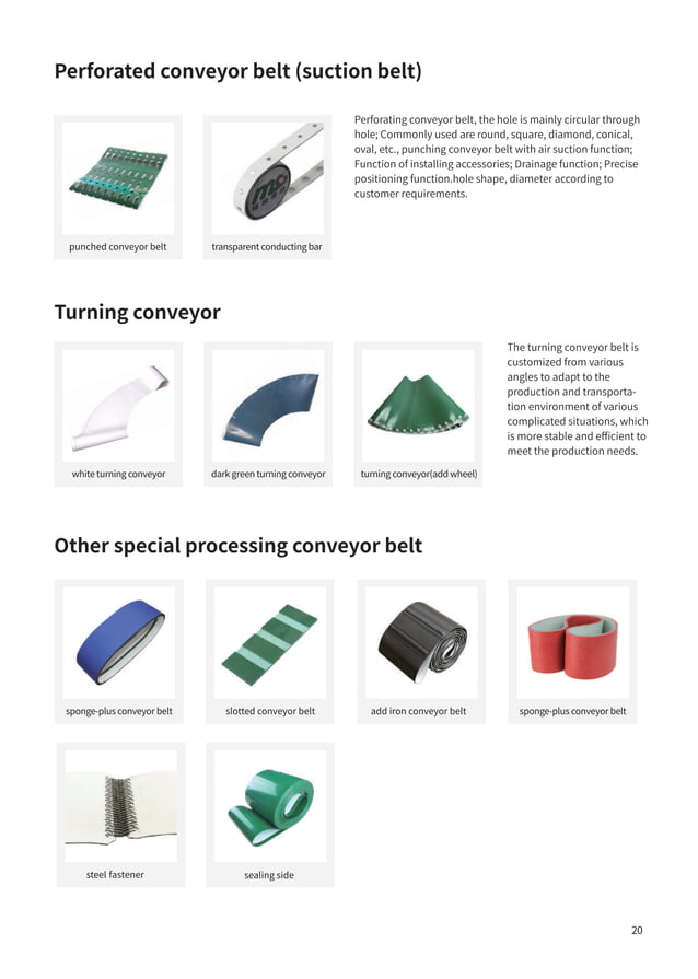 PVC and PU conveyor belt catalog | PDF