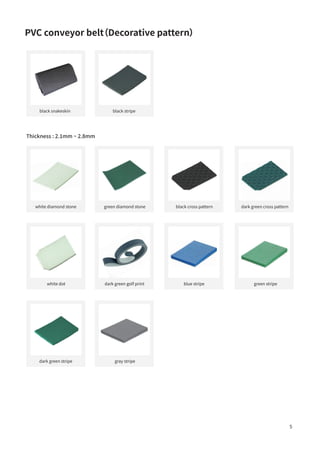 PVC and PU conveyor belt catalog | PDF