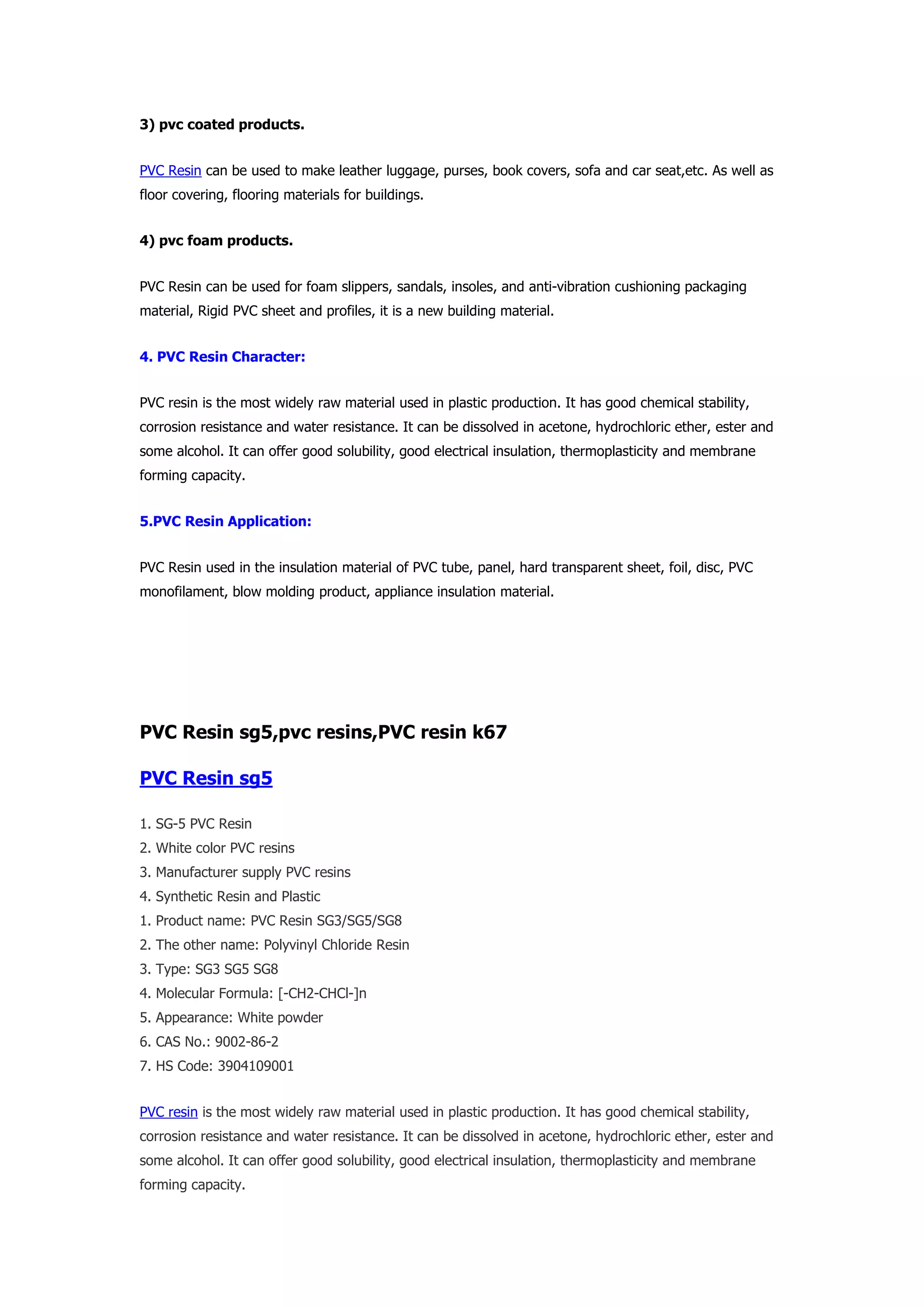 Pvc resin sg5 | PDF