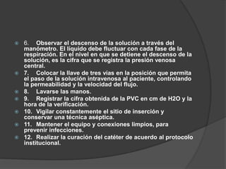 Pvc presion venosa central | PPTX