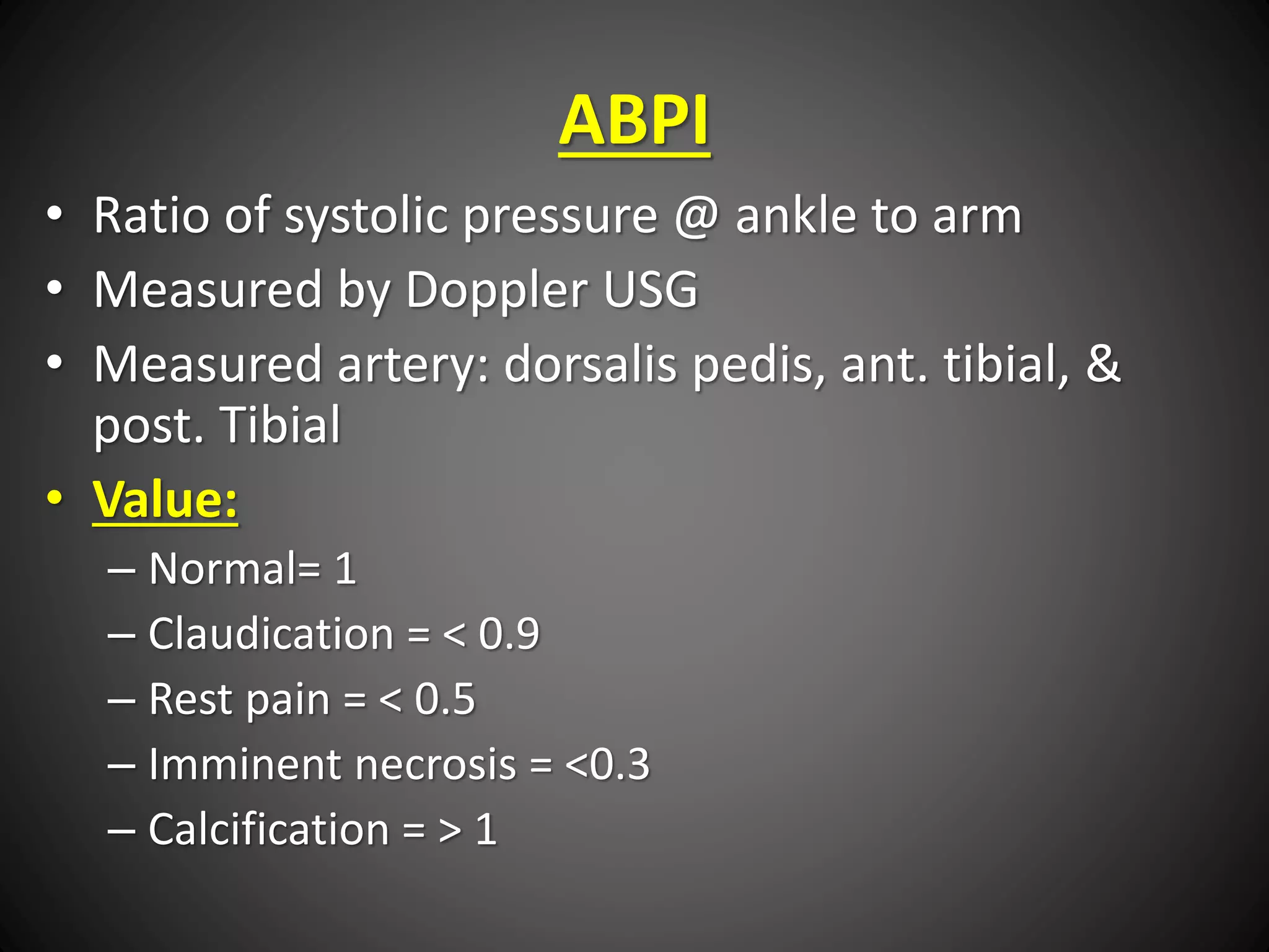 peripheral vascular disease | PPTX