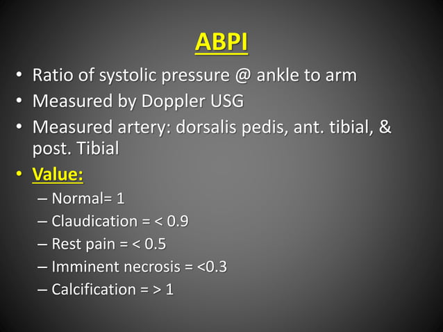 peripheral vascular disease | PPTX | Foot Health | Diseases and Conditions