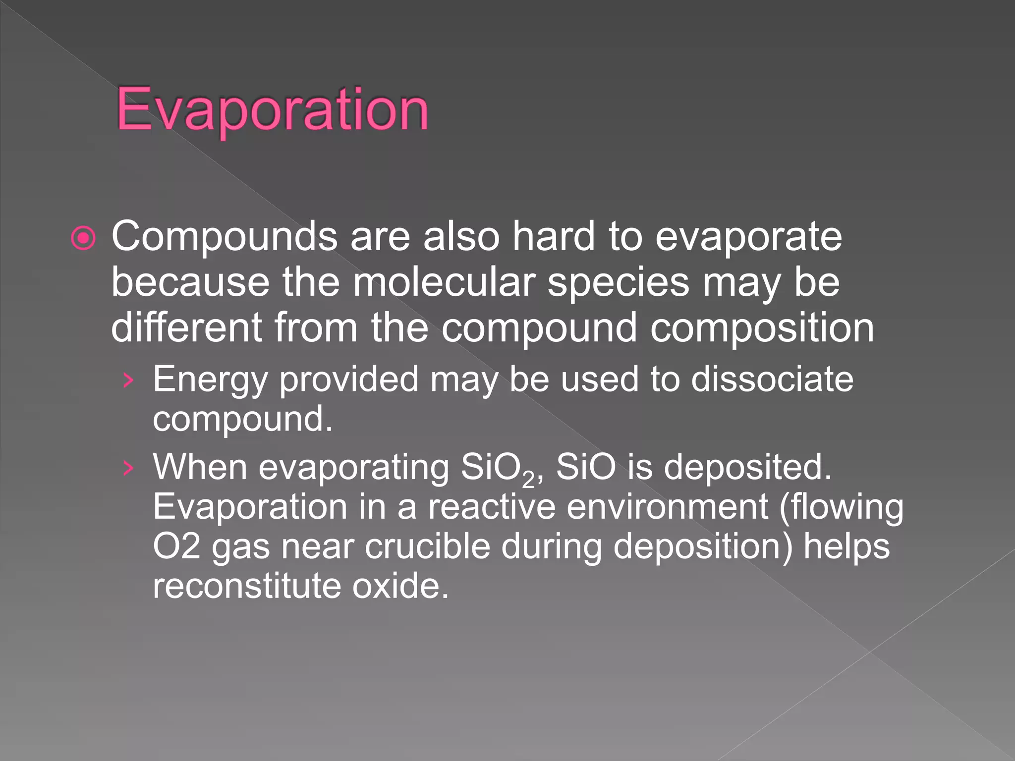 Physical Vapour Deposition | PPT
