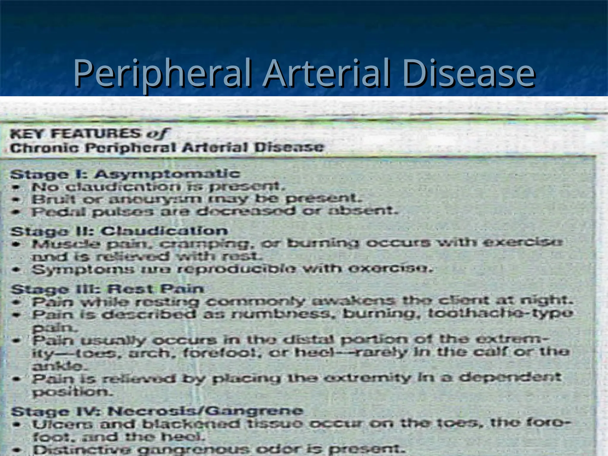PVD peripheral vascular disease management.ppt