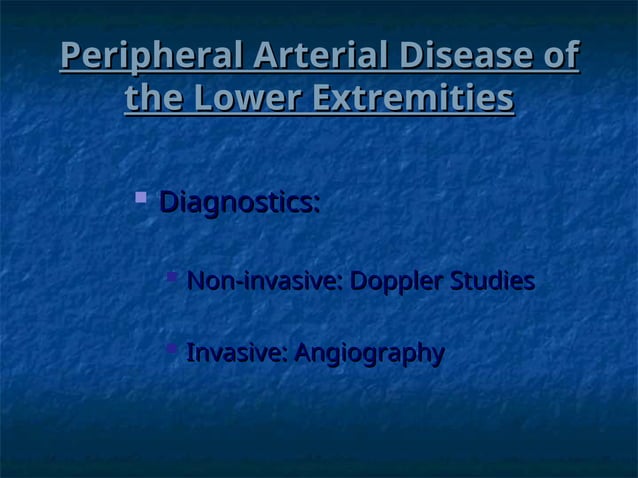 PVD peripheral vascular disease management.ppt