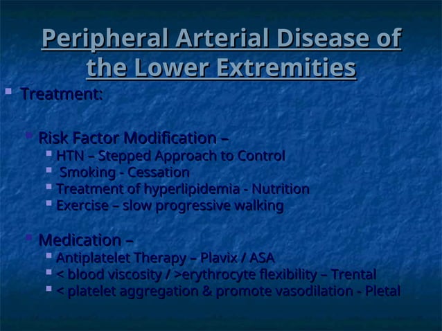 PVD peripheral vascular disease management.ppt