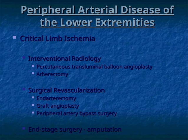 PVD peripheral vascular disease management.ppt