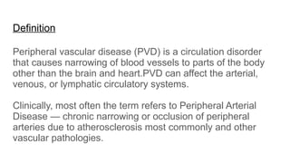 Peripheral vascular disease1234456 .pptx