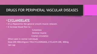 Peripheral vascular disease medicine powerpoint presentation | PPTX
