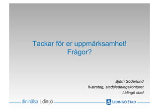 Pvd2010 lidingo stad | PPT