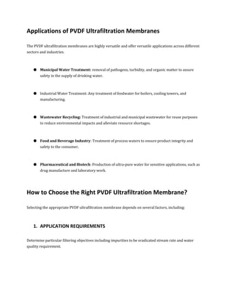 PVDF Ultrafiltration Membrane_ A Revolution in Water Treatment ...