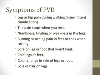 PVD neo | PPT | Heart and Cardiovascular Diseases | Diseases and Conditions