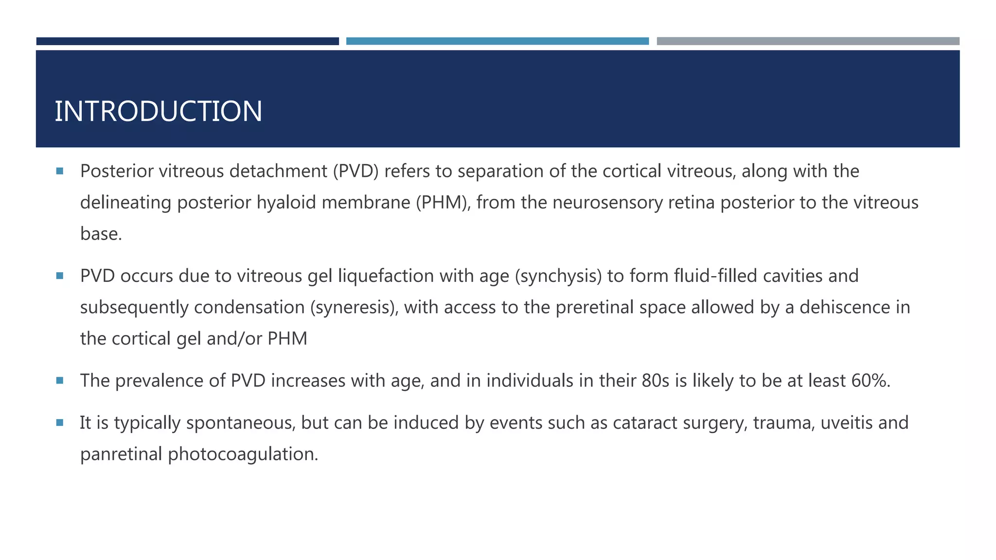 Posterior vitreous detachment - KANSKI | PPTX