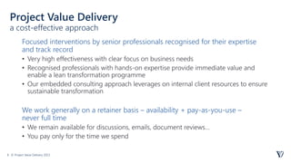 Project Value Delivery methodology and interventions | PDF