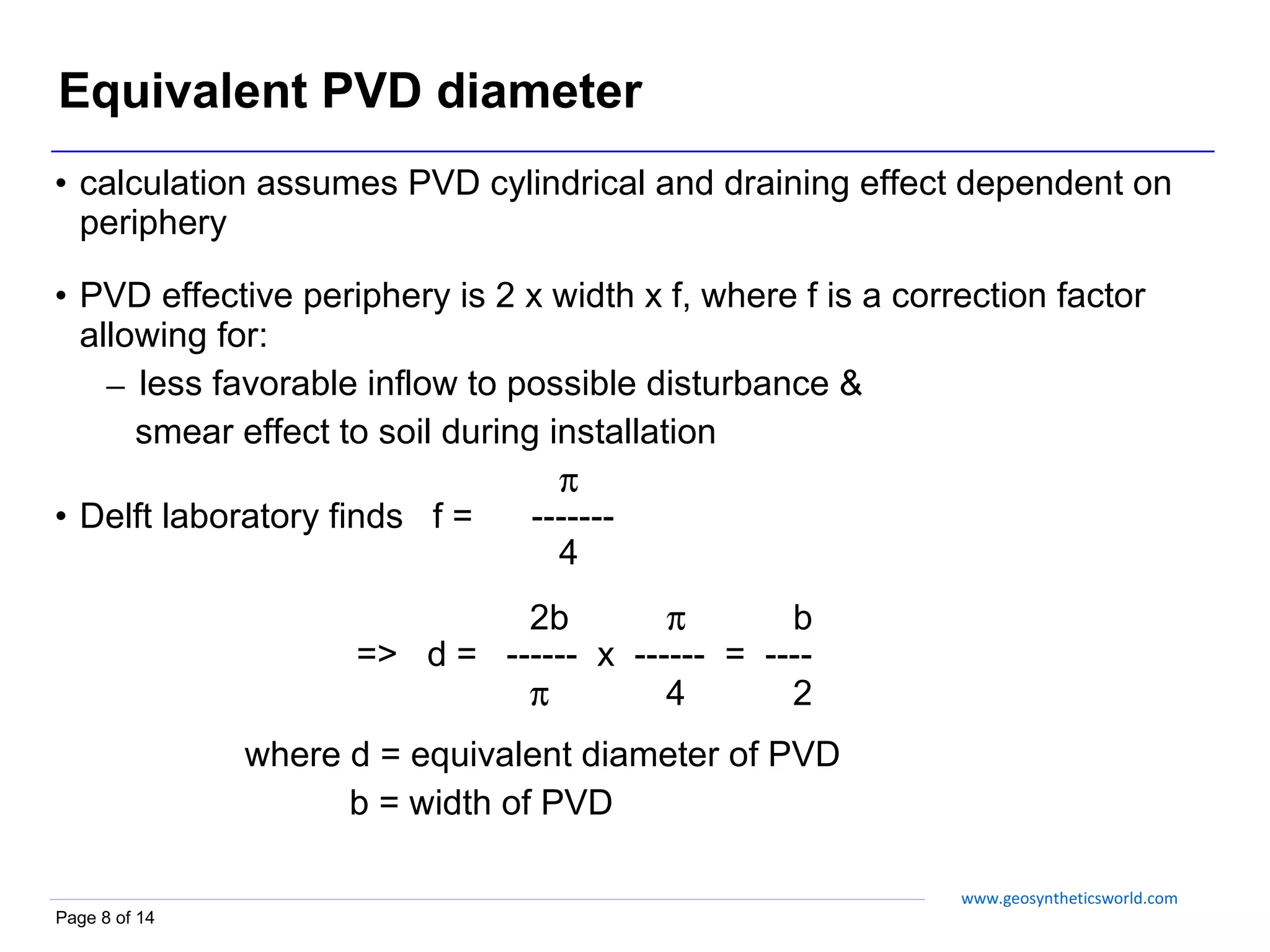 Pvd Soil Consolidation Design | PDF