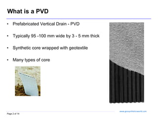 Pvd Soil Consolidation Design | PDF