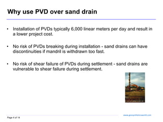 Pvd Soil Consolidation Design | PDF