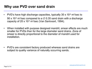 Pvd Soil Consolidation Design | PDF