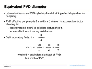 Pvd Soil Consolidation Design | PDF