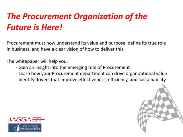 White Paper - Procurement Value Engine, Part II | PPTX