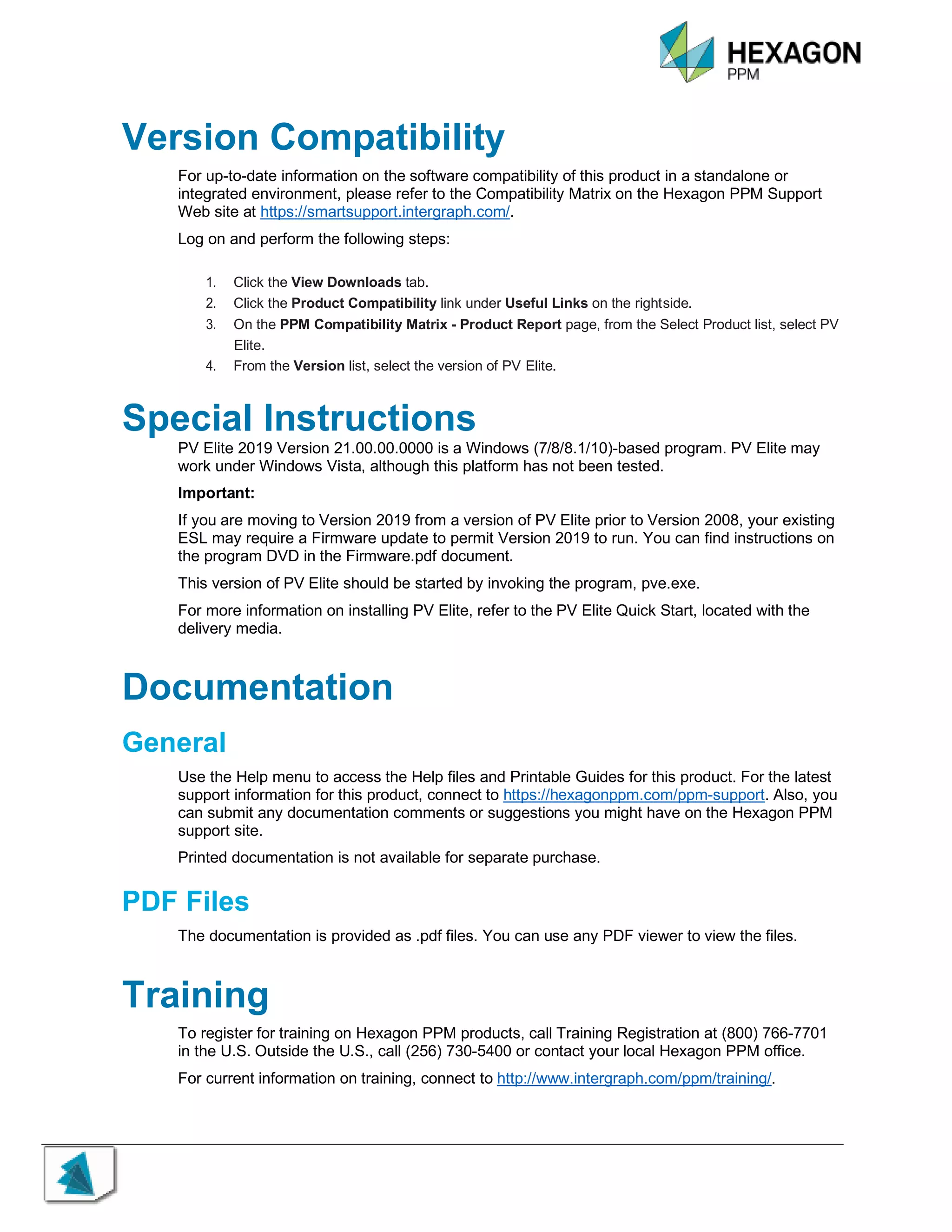 PV Elite 2019 Service Pack 2 (Version 21.00.02.0000). | PDF