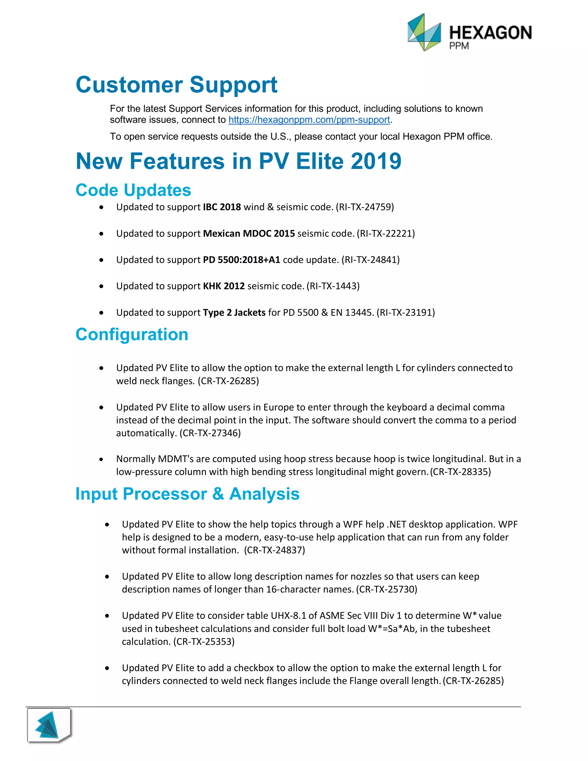 PV Elite 2019 Service Pack 2 (Version 21.00.02.0000). | PDF