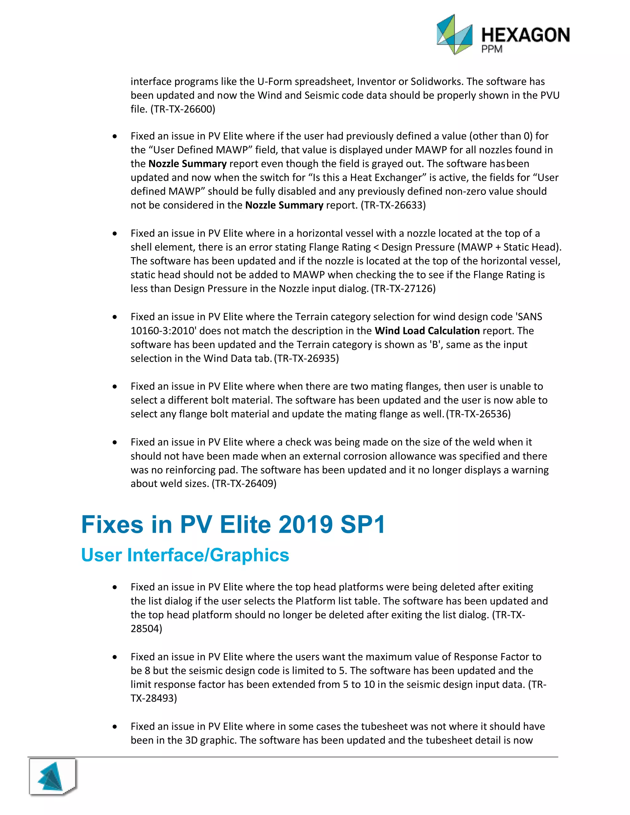 PV Elite 2019 Service Pack 2 (Version 21.00.02.0000). | PDF
