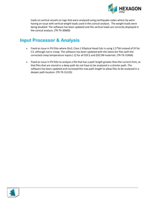 PV Elite 2019 Service Pack 2 (Version 21.00.02.0000). | PDF