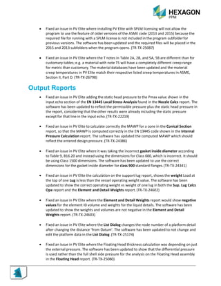 PV Elite 2019 Service Pack 2 (Version 21.00.02.0000). | PDF