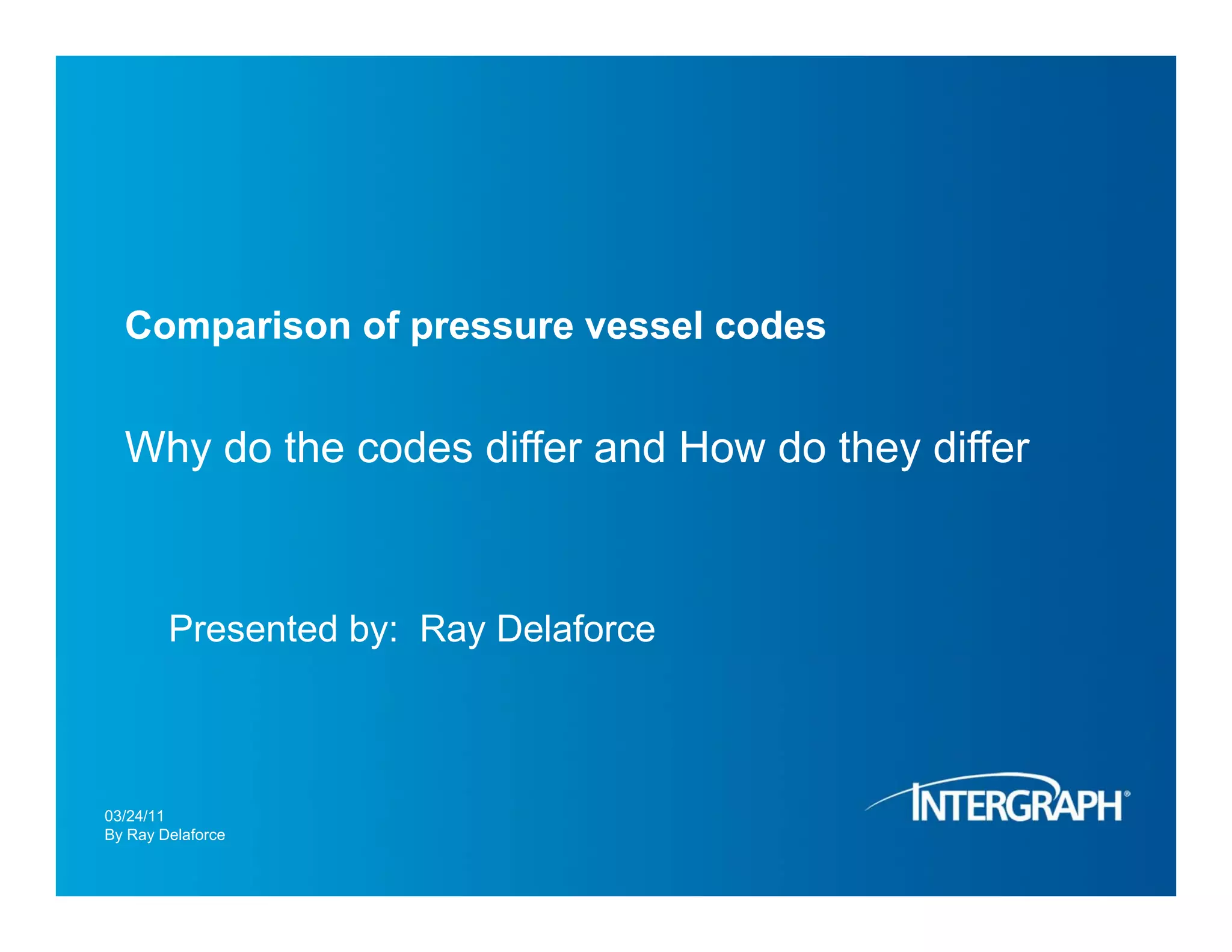 Comparison of Various Pressure Vessel Codes | PDF