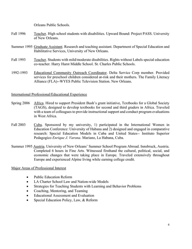 CV/Resume ~ PV Speducation Consulting | PDF