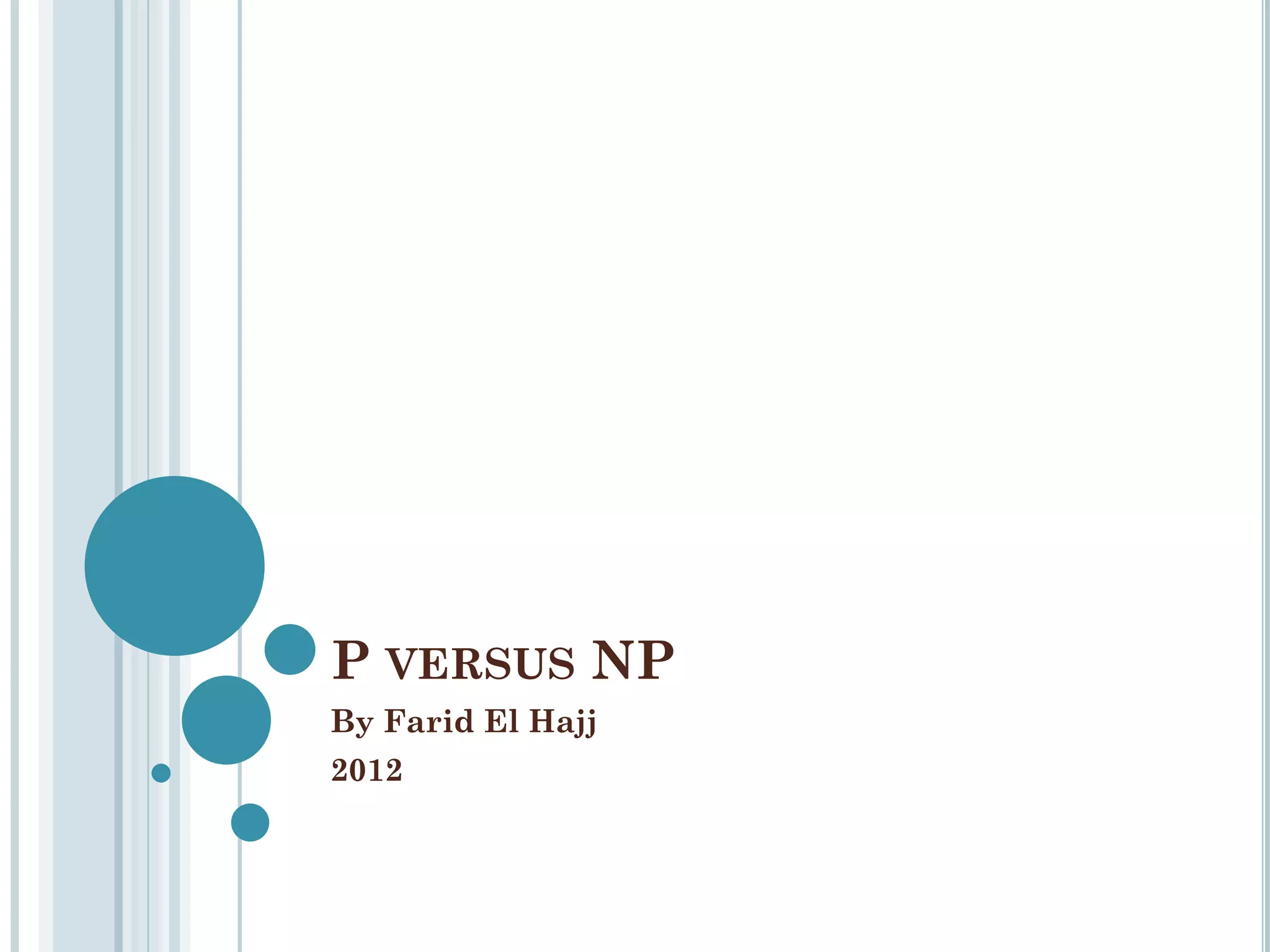 P versus NP | PDF