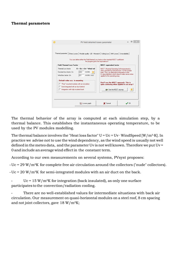 Pv field detailed losses | PDF