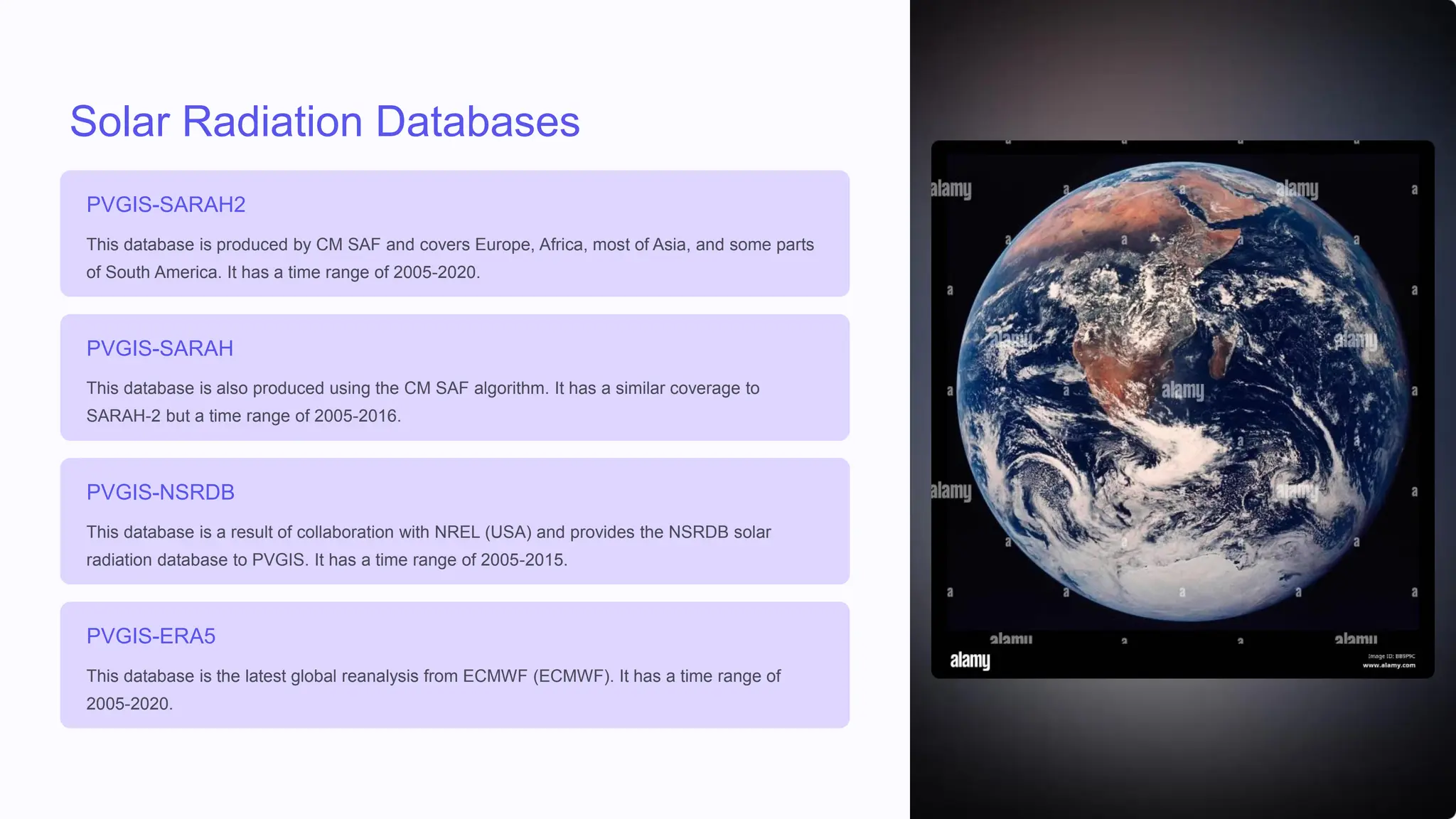 Solar Energy Calculator and Mapping Tool - PVGIS | PPT