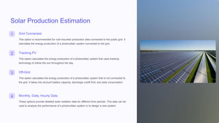 Solar Energy Calculator and Mapping Tool - PVGIS | PPT