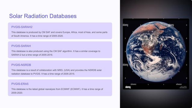 Solar Energy Calculator and Mapping Tool - PVGIS | PPT