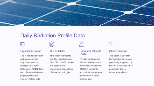 Solar Energy Calculator and Mapping Tool - PVGIS | PPT