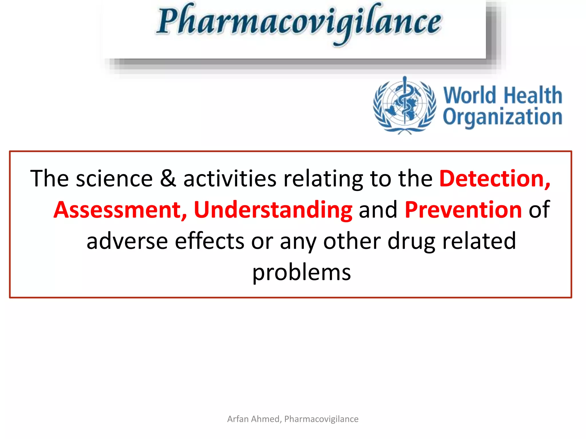 Pharmacovigilance Basics | PPTX