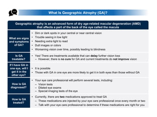 Improving the Patient Experience in Geographic Atrophy: Are You Putting ...